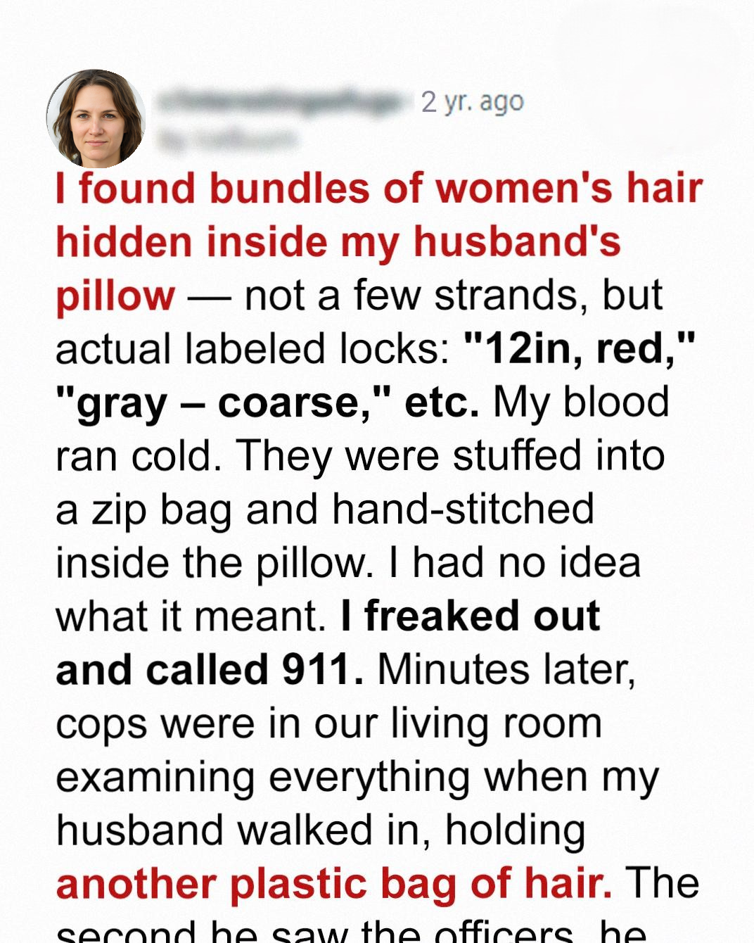 I Found WHAT In My Husband’s Pillow?! You Won’t Believe It! – REDDIT ...